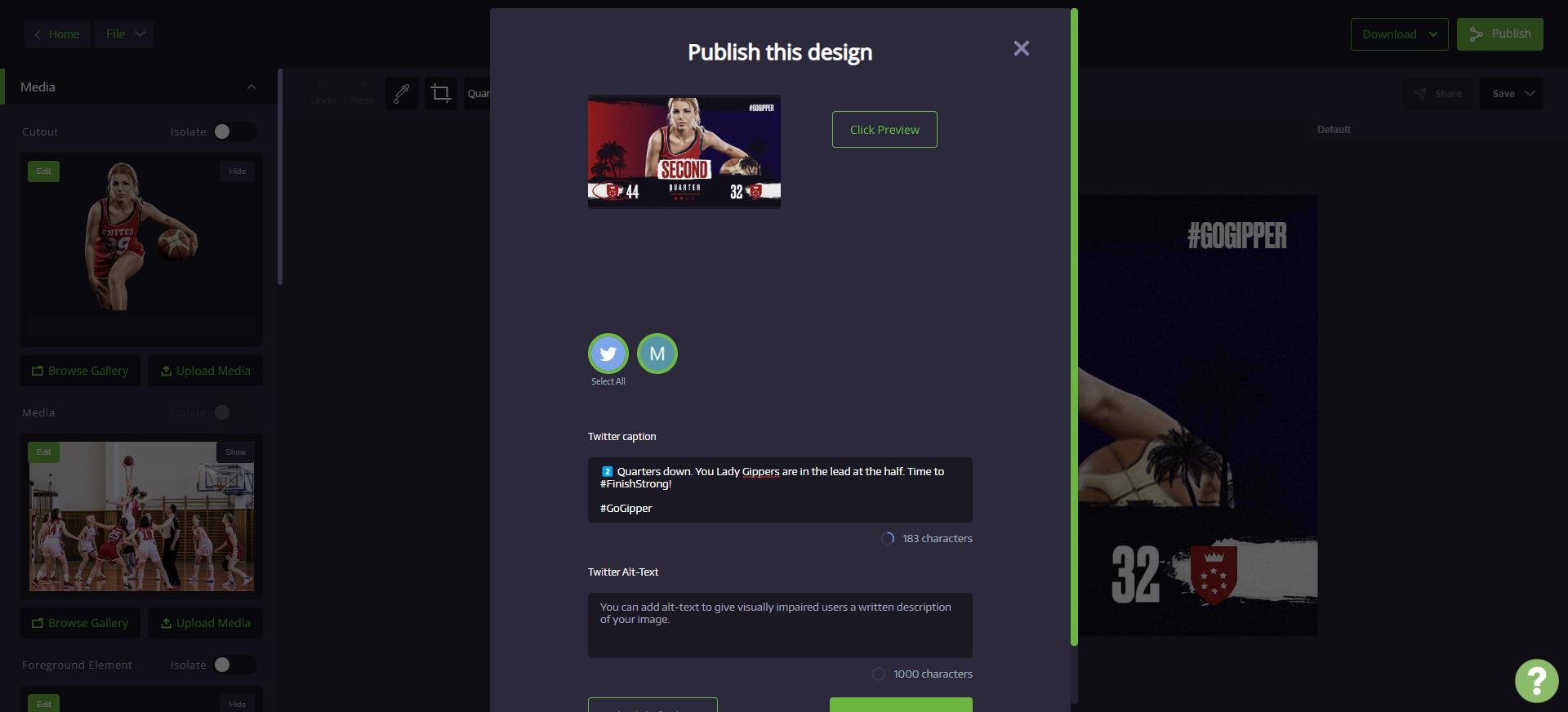 Create Scoreboard Graphics | Gipper